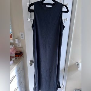 Double Zero | Dresses | New Sleeveless Black Modal Midi Dress | Poshmark
